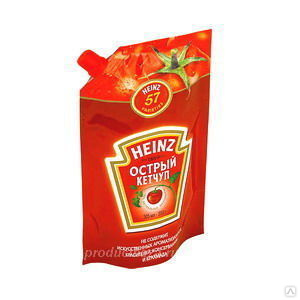 Кетчуп Heinz острый дойпак (с дозатором) 350г. купить оптом за 72 руб ...