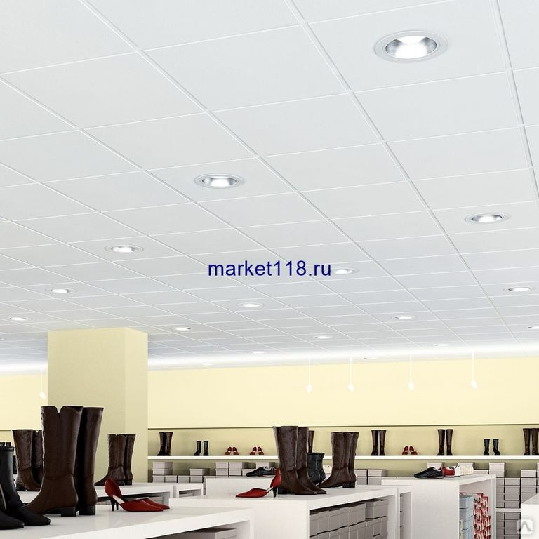 Потолок подвесной Armstrong Retail Board 600x600x12, цена в Ижевске от ...