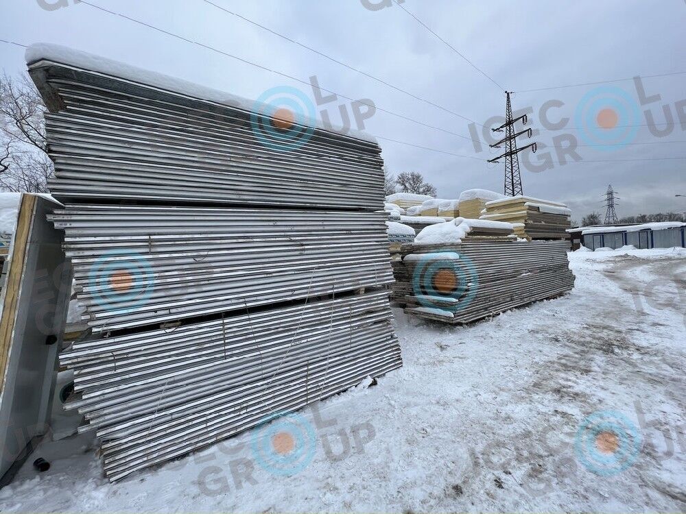 Сэндвич-панель стеновая 80 мм PIR (ПИР) с пенополиизоциануратом, цена за м2