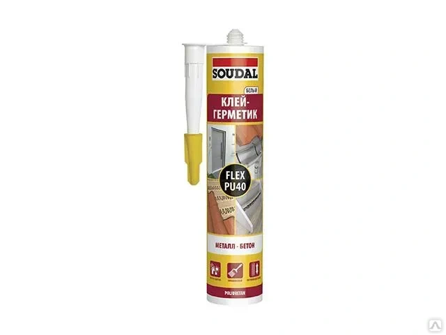 Клей-герметик полиуретановый "Soudal" Flex PU40 черный 300 мл купить от ...